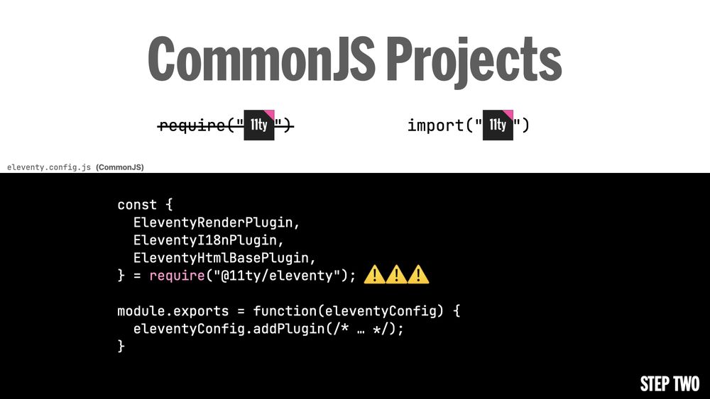 Lessons learned moving Eleventy from CommonJS to ESM—zachleat.com